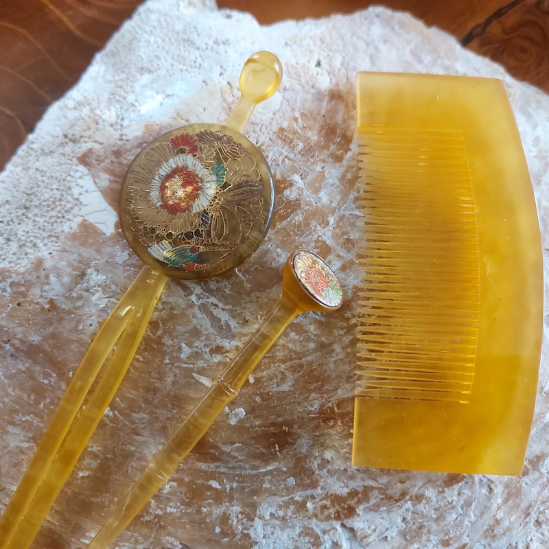 Traditional Japanese Hair Pins - Etsy