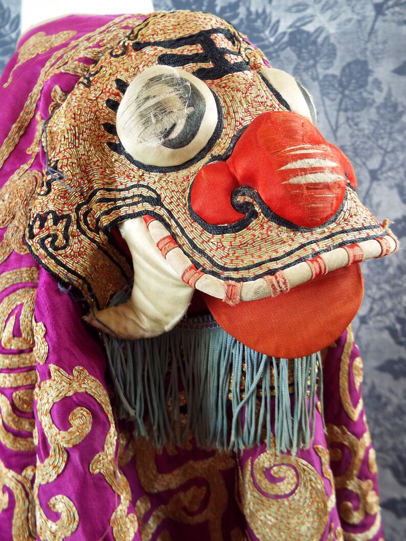 Antique Chinese Opera Costume~qing Dynasty Chinese Goldwork Opera ...