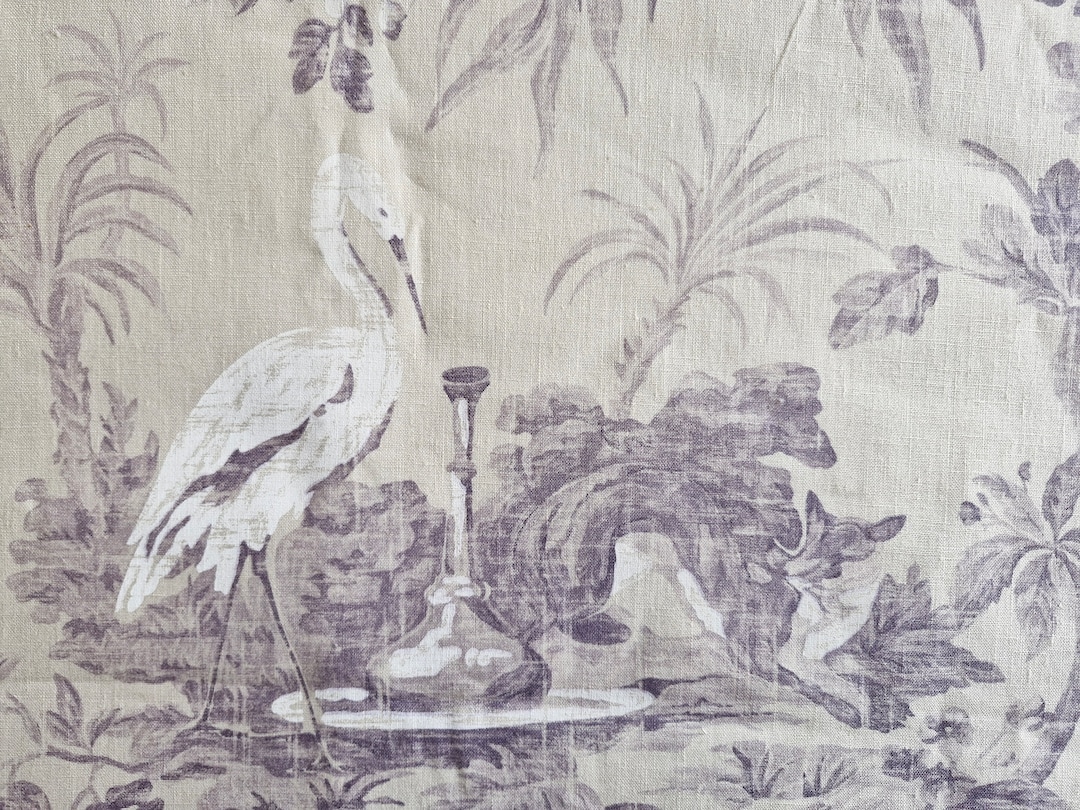 Sanderson Aesops Fables Linen Toile-sanderson Toile De Jouy-designer ...