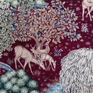 Morris and Co "the Brook" Cotton Velvet Fabric-william Morris Velvets ...