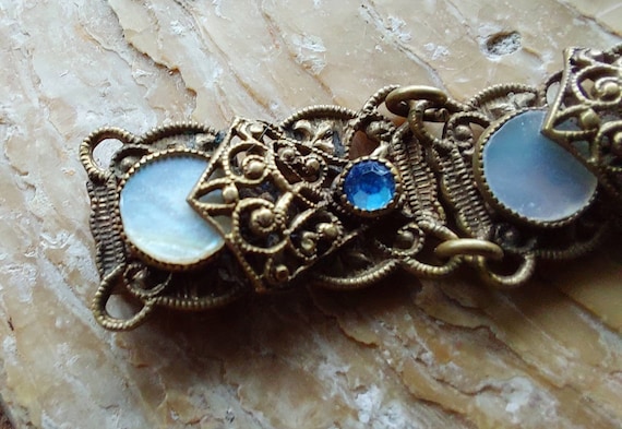 Vintage Neiger Bracelet-1930s Neiger Panel Bracelet-A… - Gem