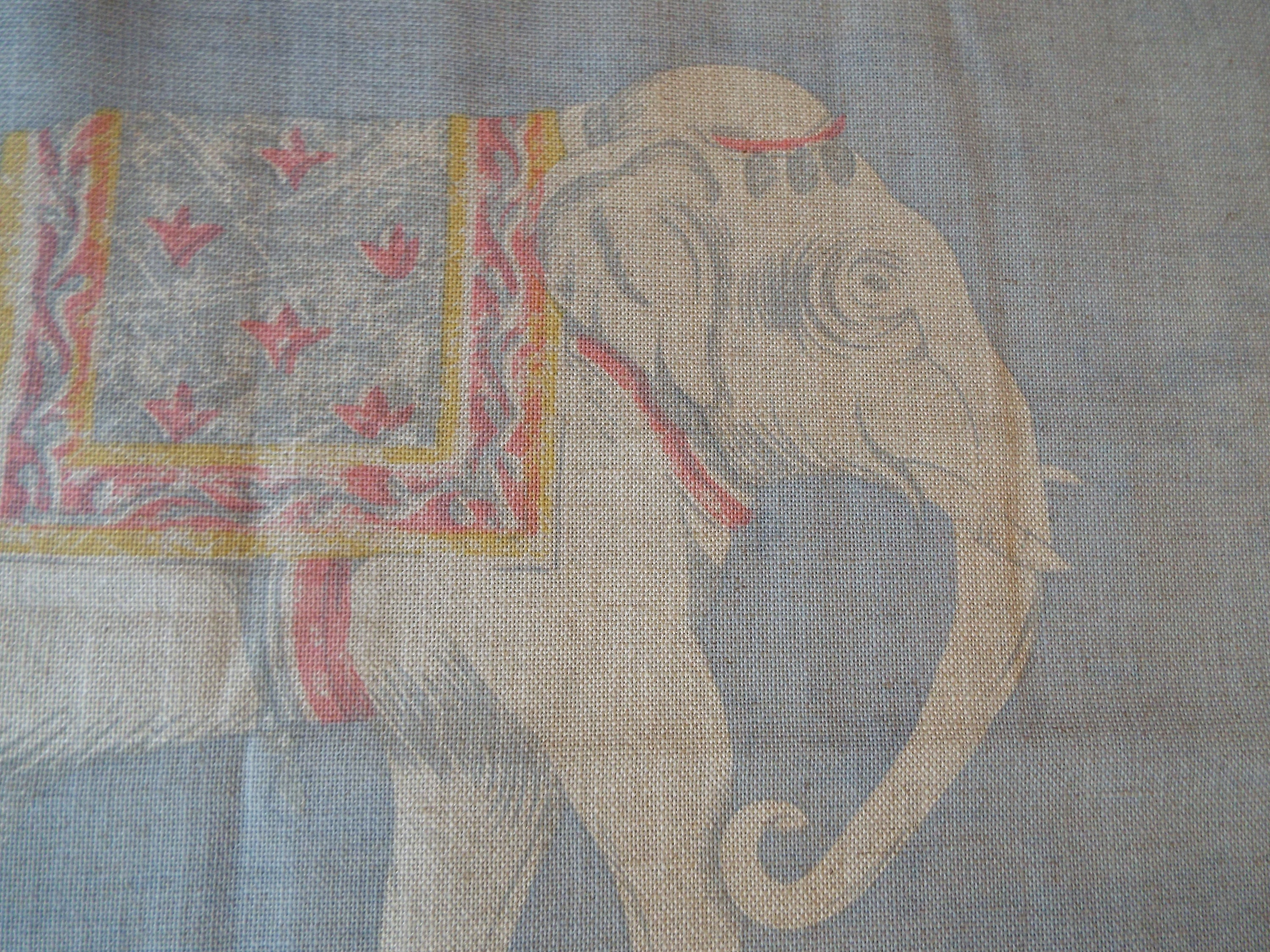 Elephant Cement Print Fabric