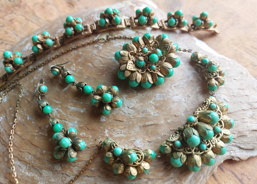 Max Neiger Jewellery Set-1930s Neiger Czech Jewellery-art Deco Neiger ...