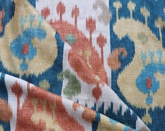 Linen Ikat Fabric - Etsy