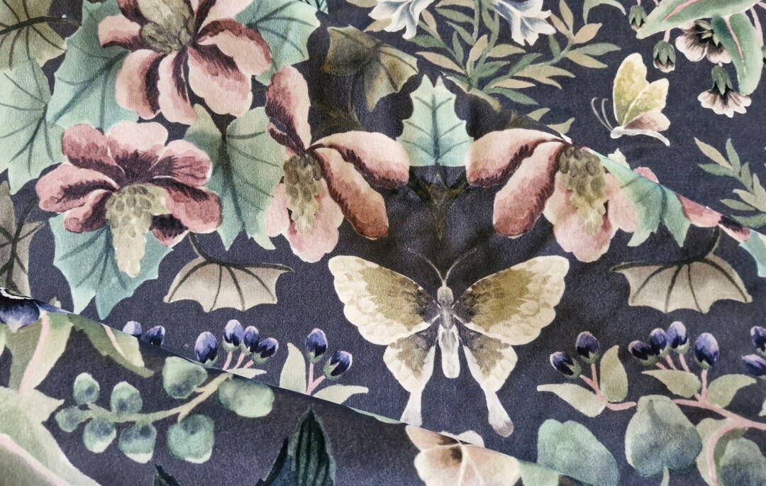Designers Guild Ikebana Velvet Fabric-designers Cotton Velvet ...