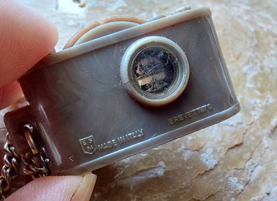 1940s Celluloid Stanhope Camera Brooch- 1930s to 40s … - Gem