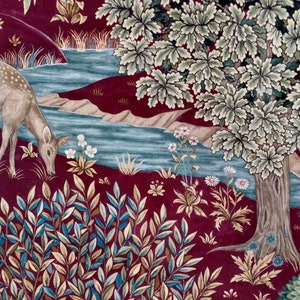 Morris and Co "the Brook" Cotton Velvet Fabric-william Morris Velvets ...