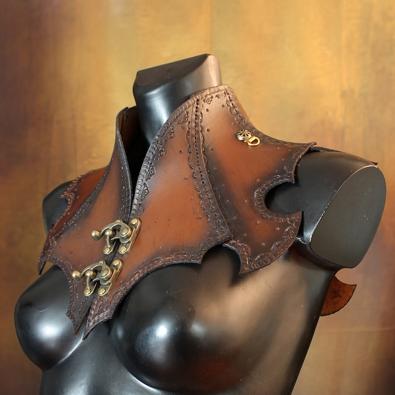 Leather Gorget - Etsy