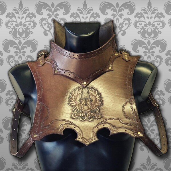 Leather Gorget - Etsy
