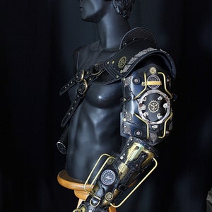 Steampunk Black Armor Arm - Etsy