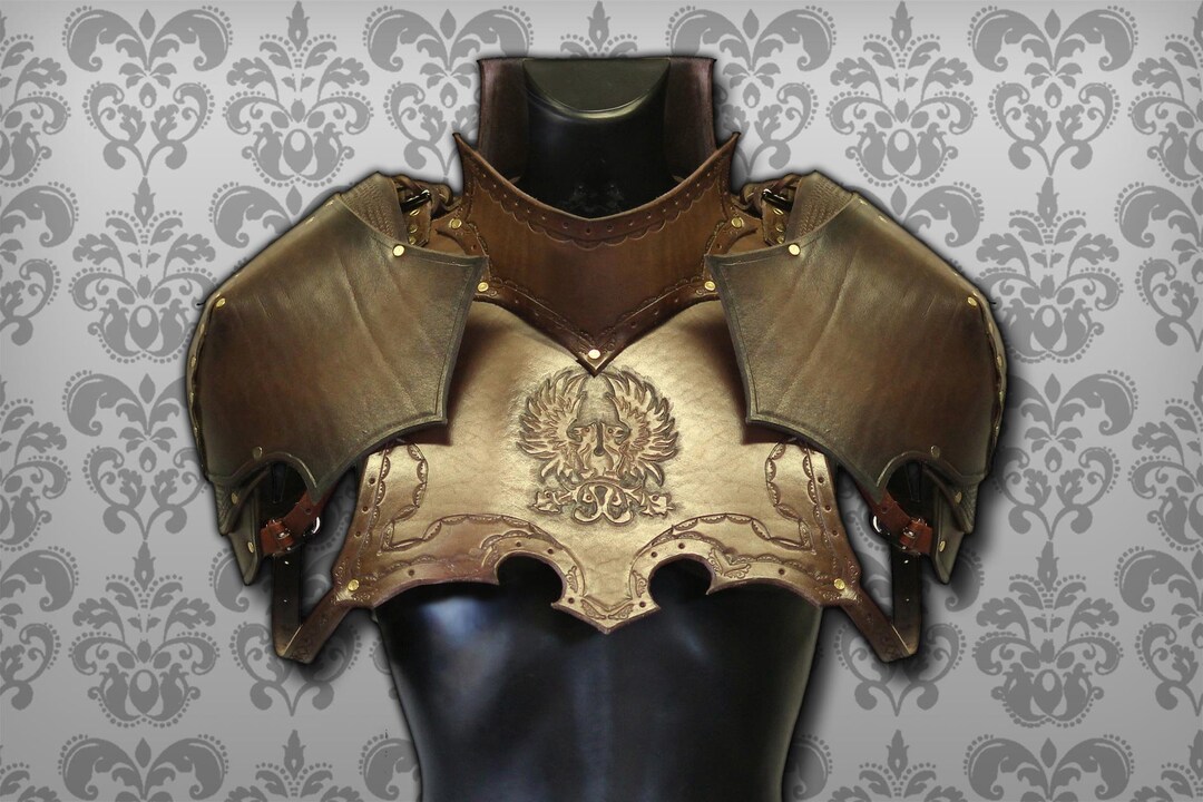 Soldier Gorget Set Spaulders Fantasy Medieval - Etsy