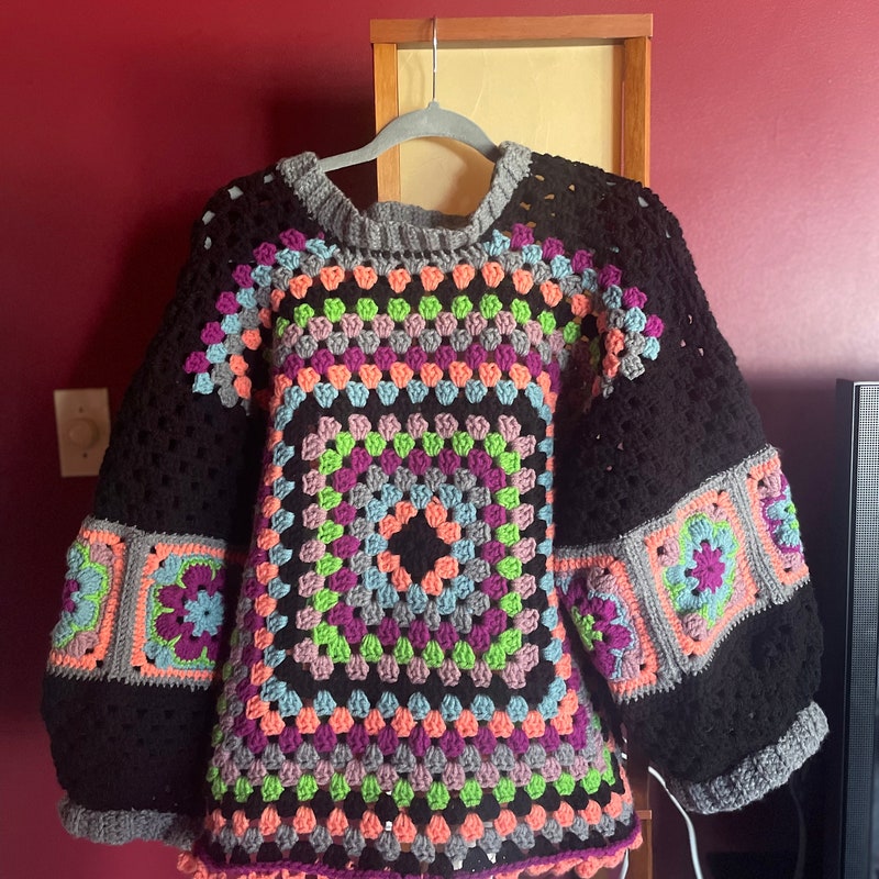 Granny Square Sweater - Etsy