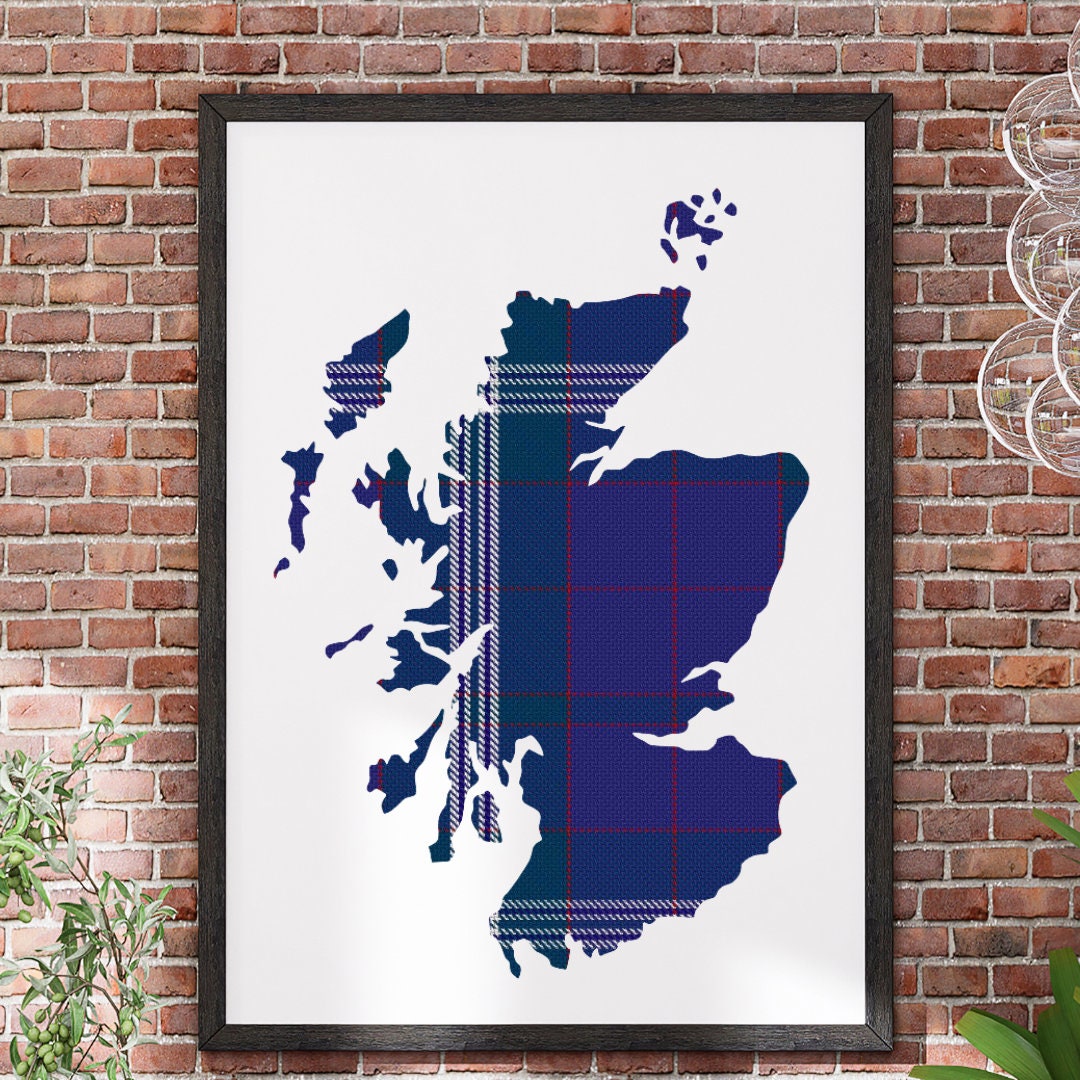 Scottish Football Map Print | Raith Rovers Tartan Wall Art - Etsy