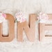 Rose Gold Stand up Name Birthday Letters, Birthday Photo Prop, Table ...