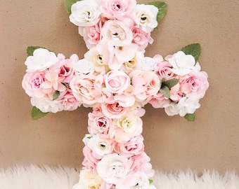 Christian Cross Floral - Etsy