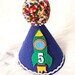 Outer Space Birthday Party Hat, Outer Space Baby Birthday, Rocket Ship ...