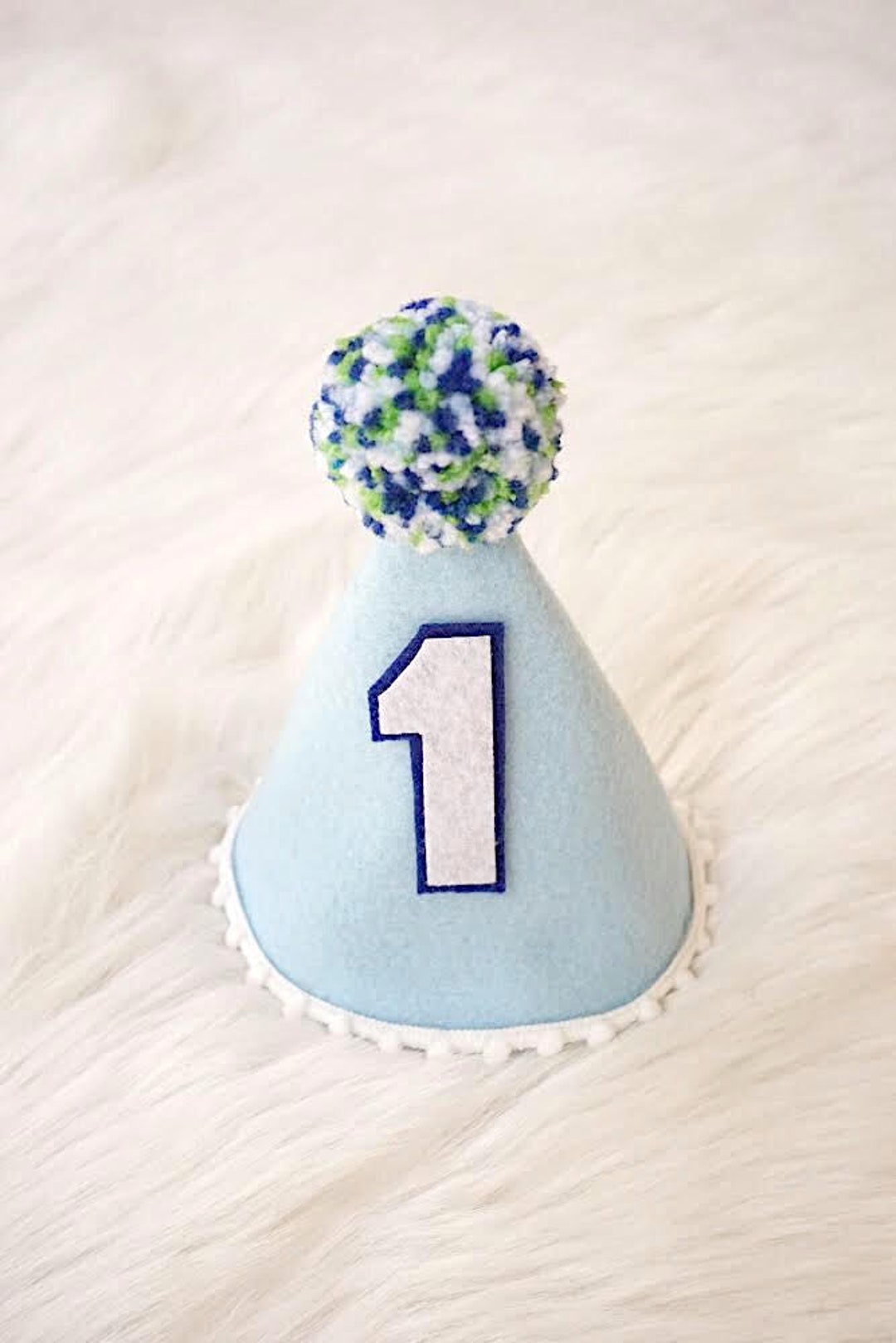 Boy Birthday Party Hat, Boy 1st Birthday, First Birthday Boy, Blue ...