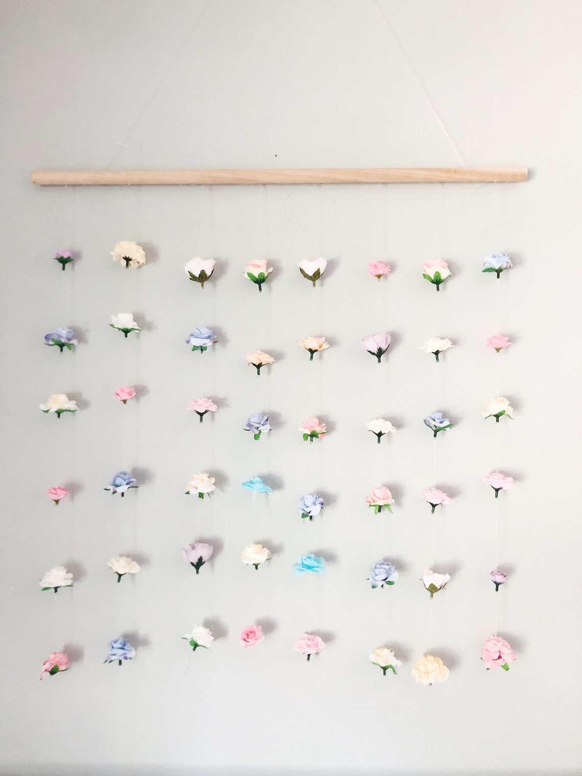 Flower Wall Hanging Flower Backdrop Flower Curtain Floral - Etsy