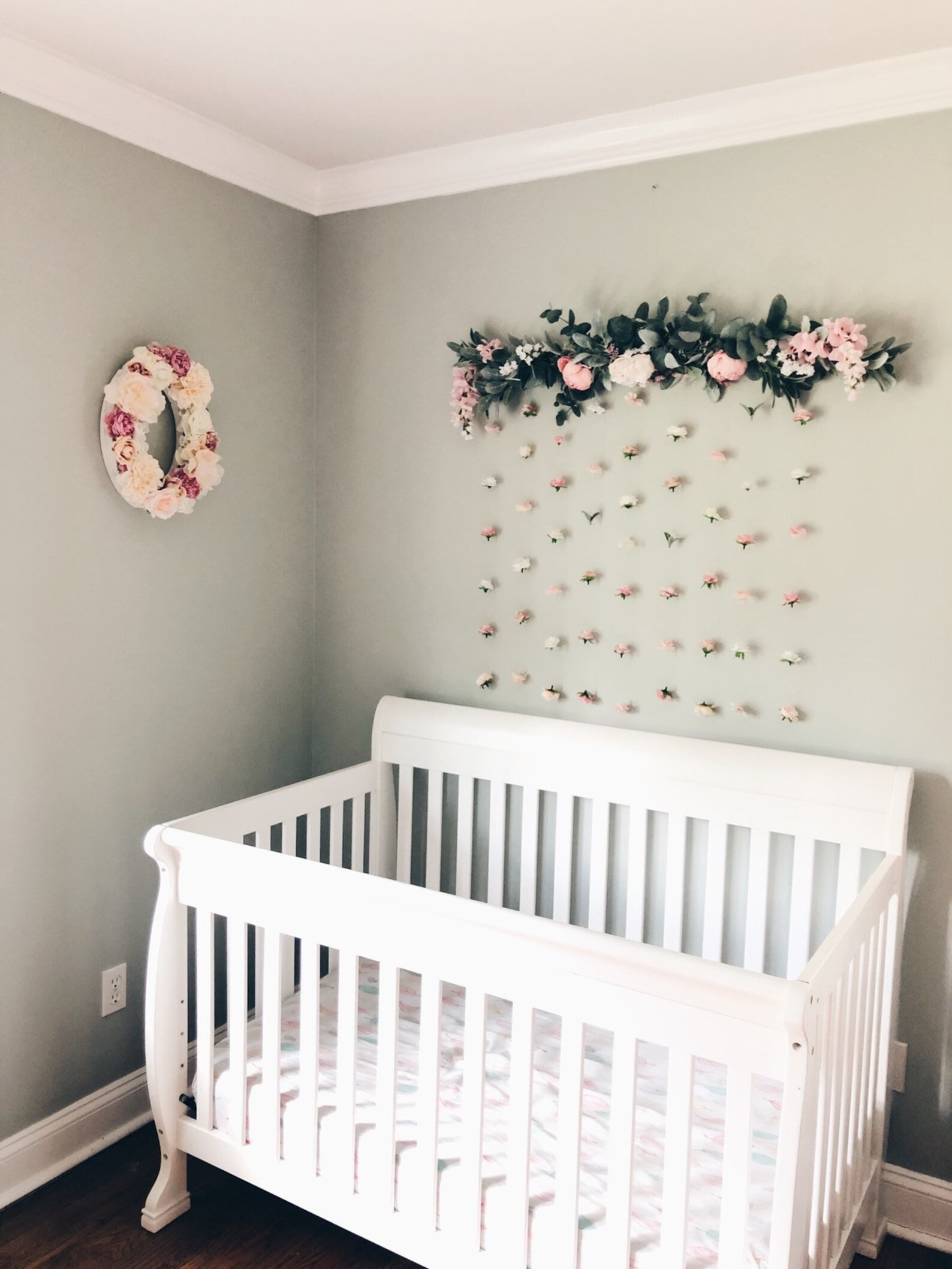 Nursery Wall Art Decor Flower Wall Woodland Nursery Baby | Etsy