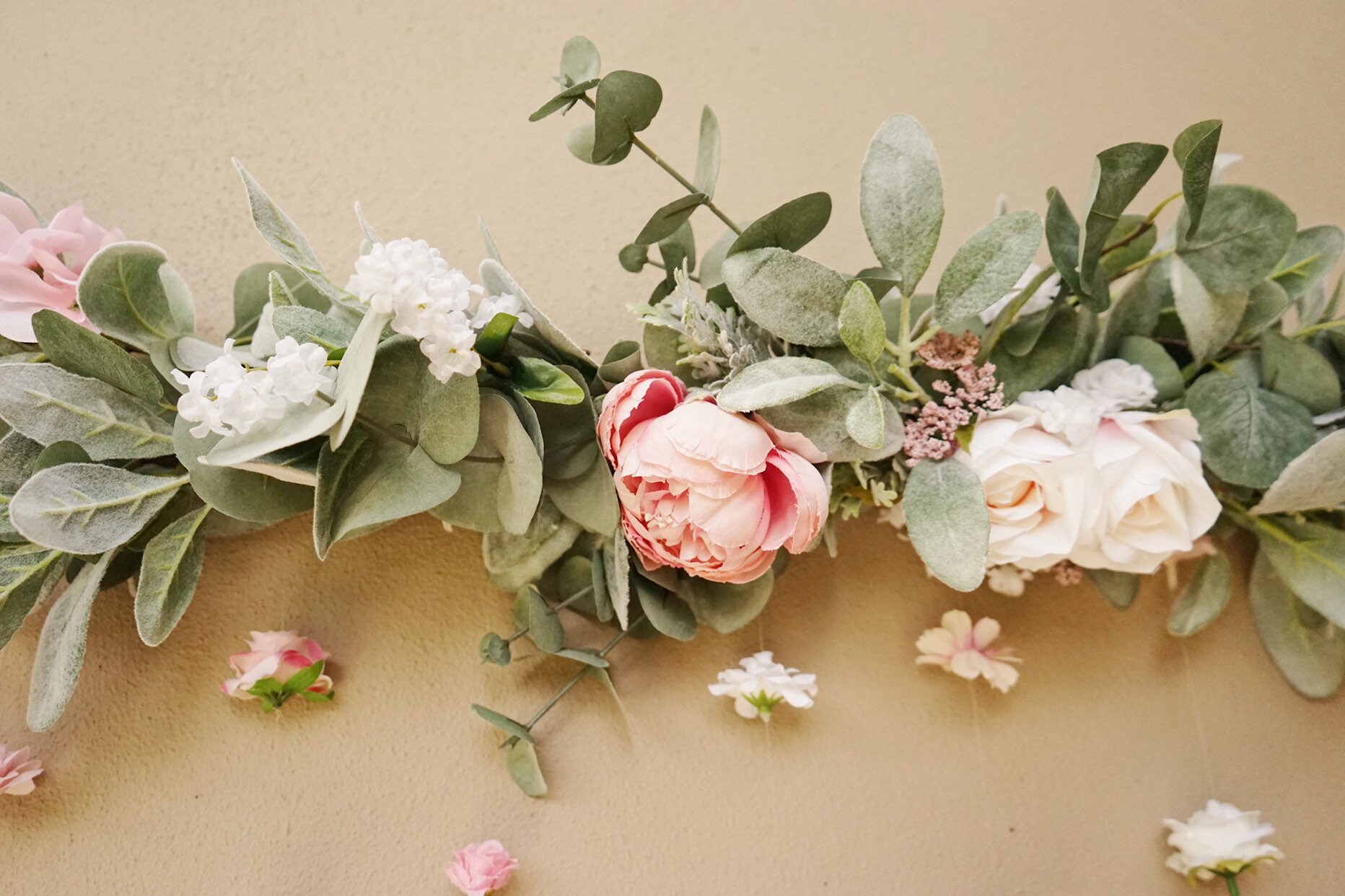 Floral Hanging Wall Flower Wall Art Floral Wall Hanging | Etsy