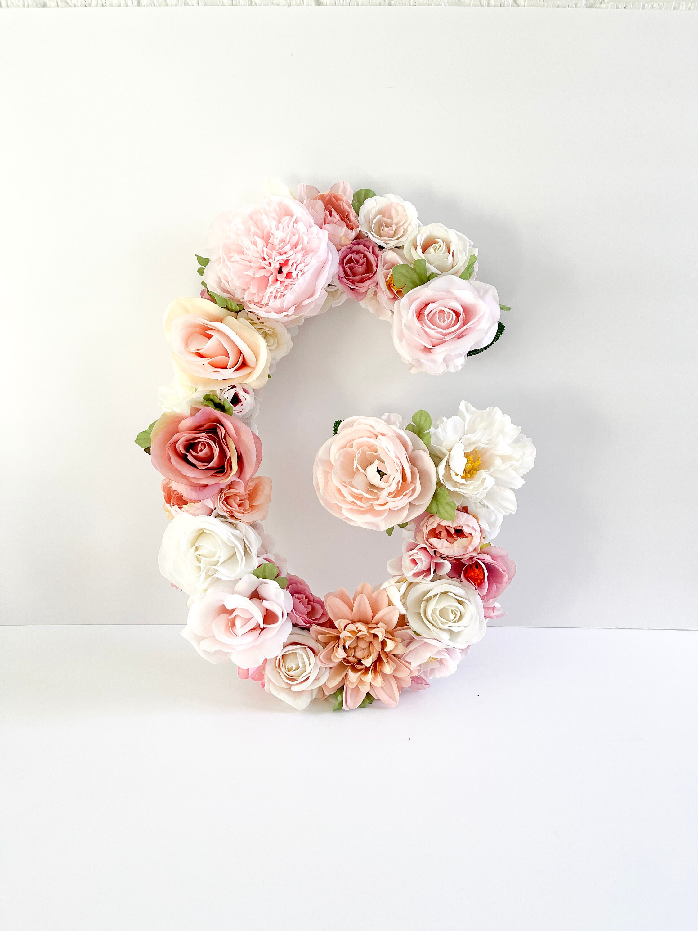2nd Birthday Flower Number Table Decoration, Second Birthday Floral ...