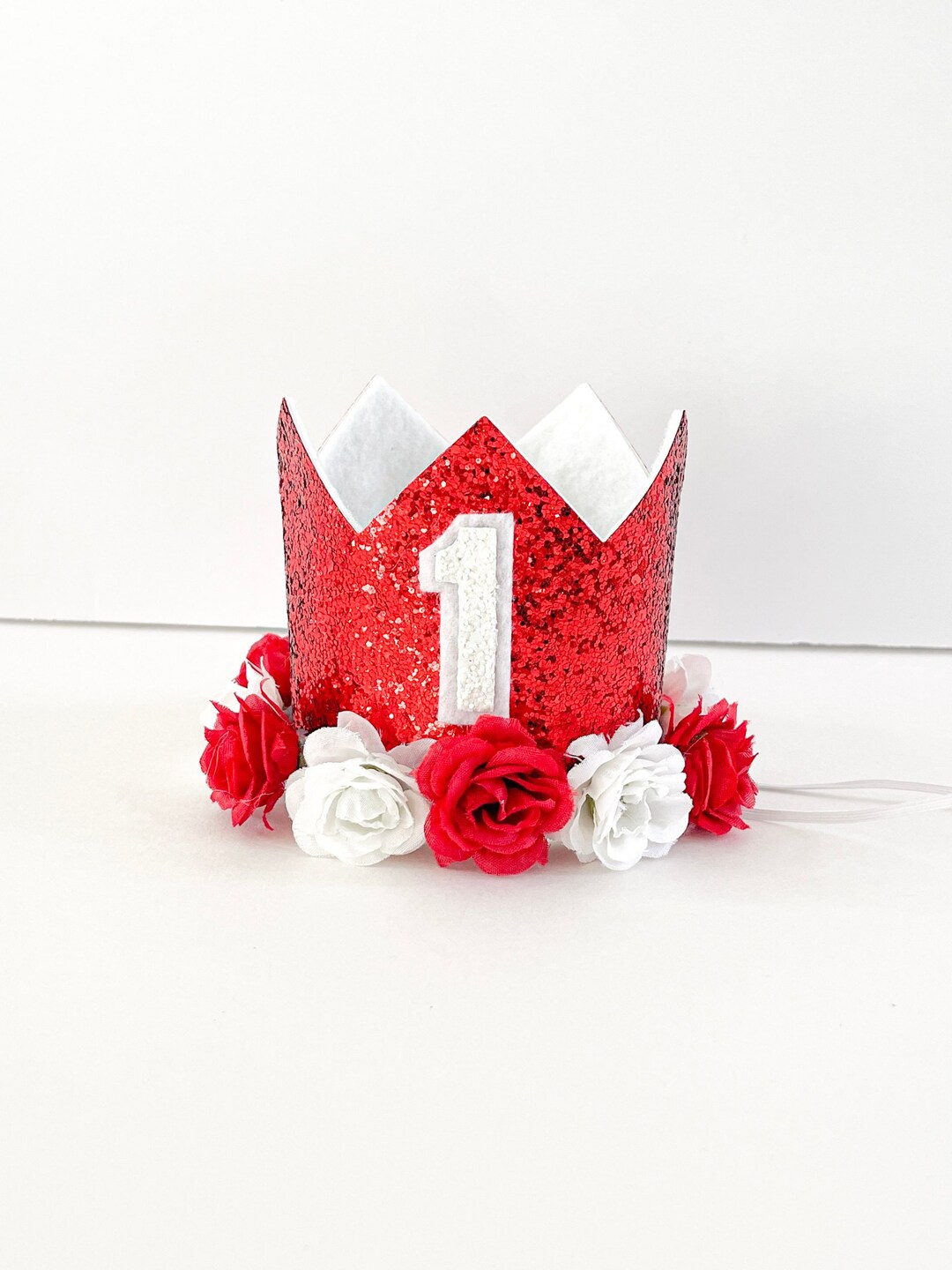 Valentine Crown, Fist Birthday Valentine Crown, 1st Birthday Valentine ...