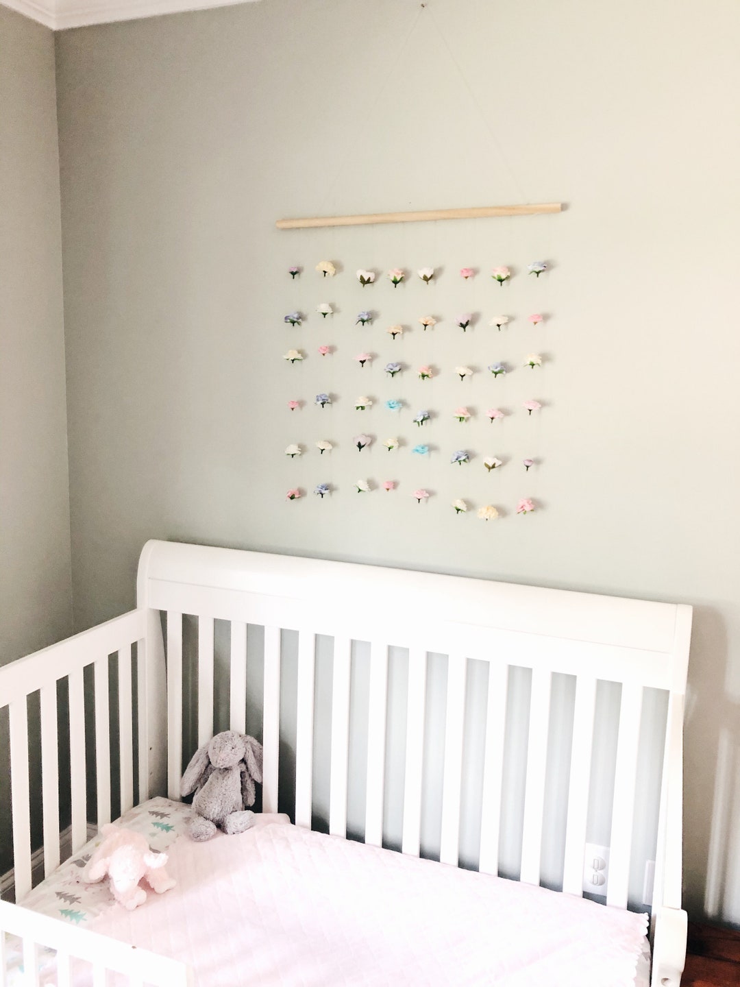 Flower Wall Hanging, Flower Backdrop, Flower Curtain, Floral Backdrop ...