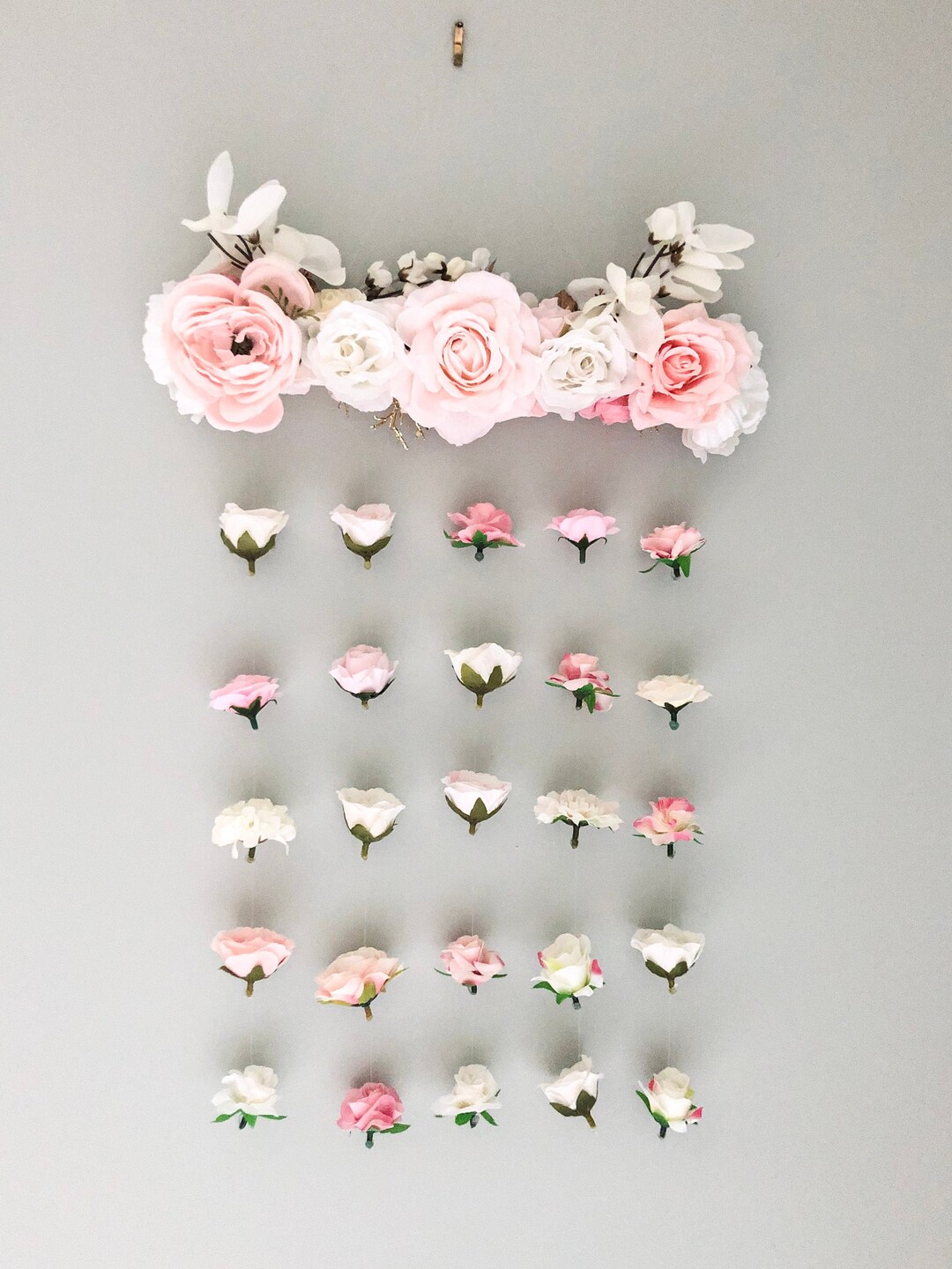 Flower Garland, Floral Wall Art, Flower Wall Hanging, Flower Wall ...