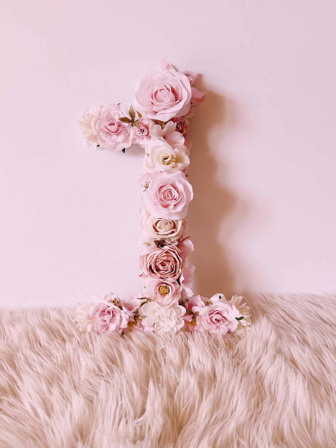 Floral Number, First Birthday Decor, Flower Number, Floral First ...