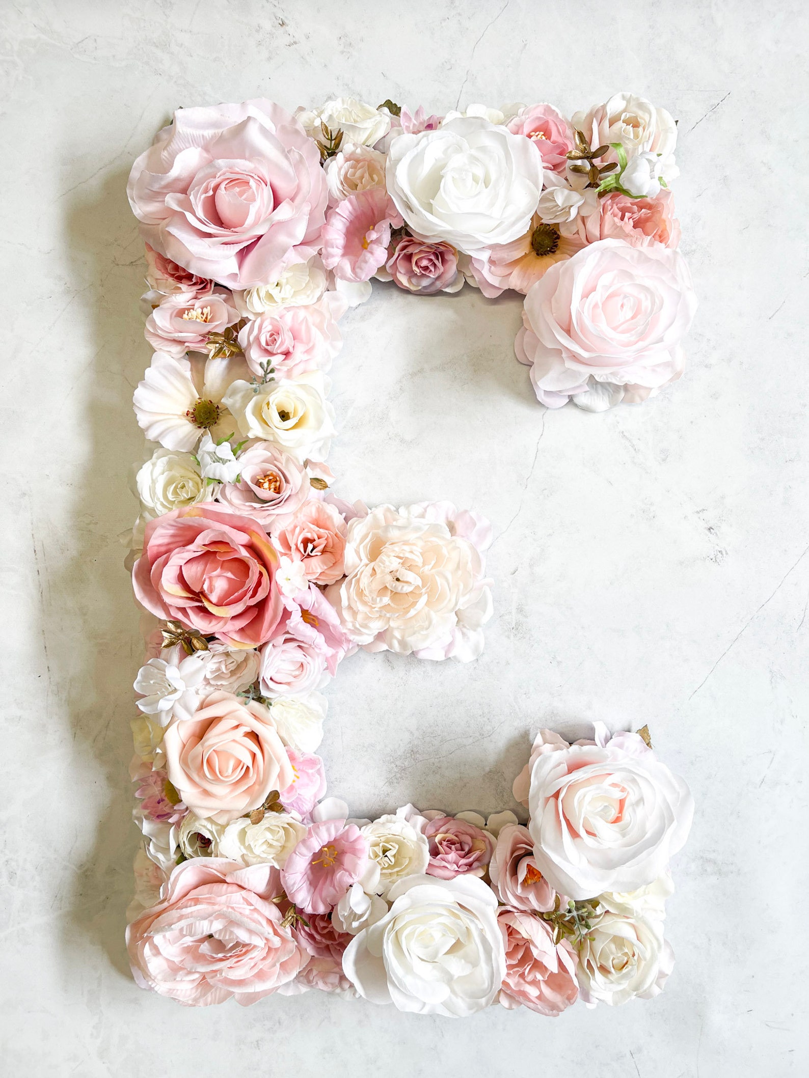 Personalized Floral Letter Flower Letter Silk Flower Letter - Etsy