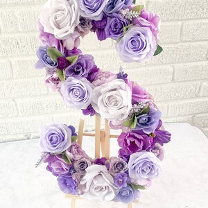 Flower Birthday Number Table Decorations, Floral Number for Girl ...