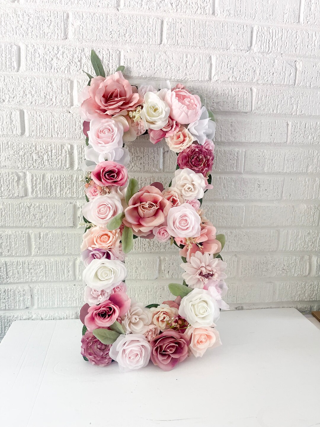 Flower Letter 2 Foot Floral Letter, Floral Initial Letter, Floral ...