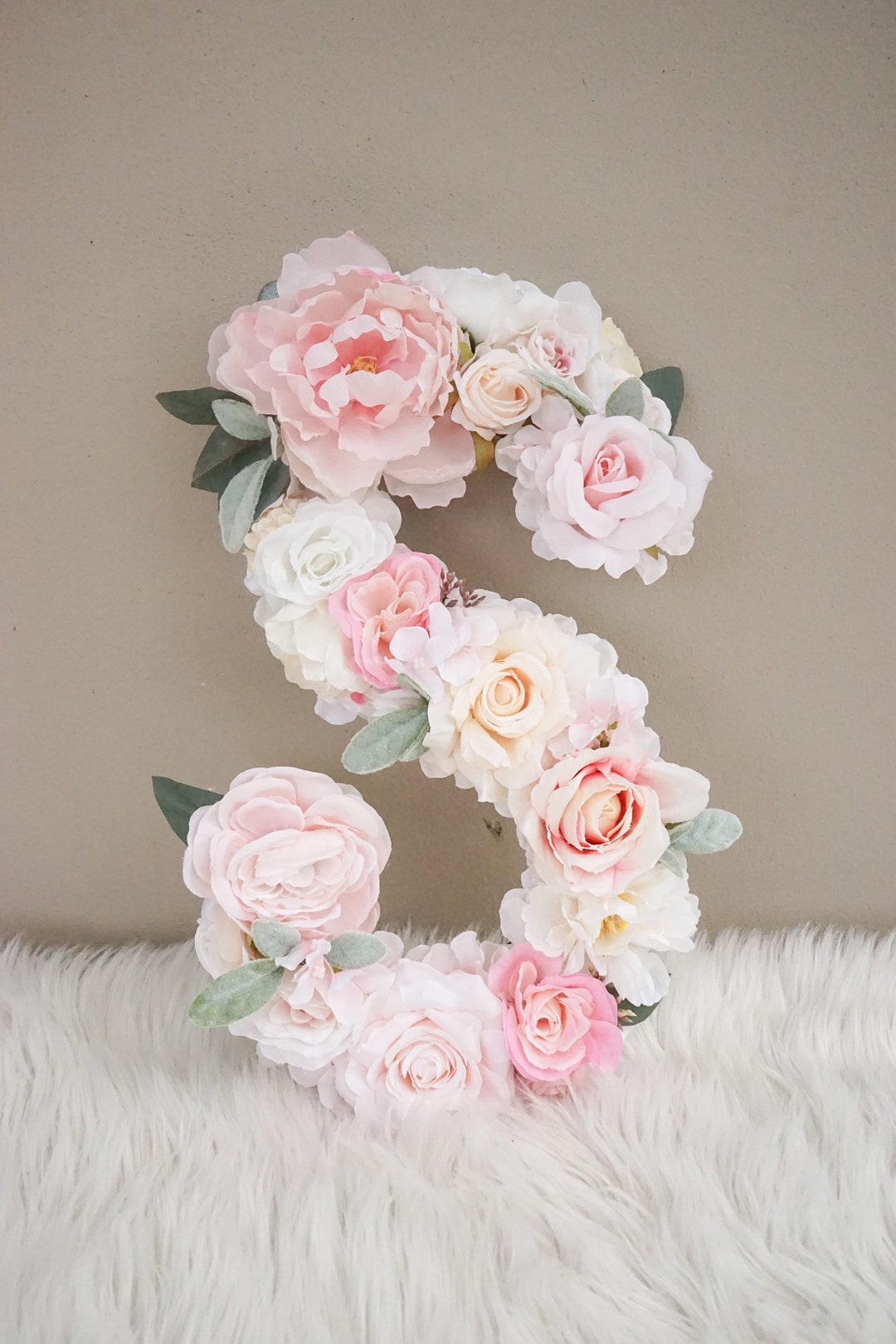 Flower Letter, Floral Nursery Initial, Floral Letter, Monogram Initial ...