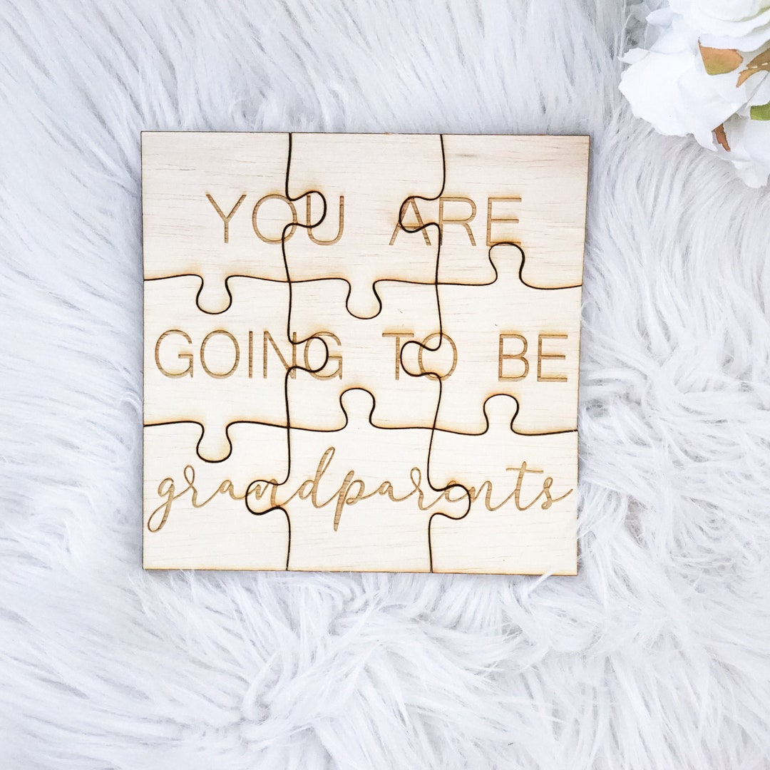 Pregnancy Announcement Puzzle, You Are Going to Be Grandparents ...
