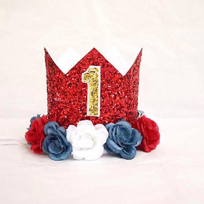Independence Day Accessory Red White Blue Crown Fourth of | Etsy