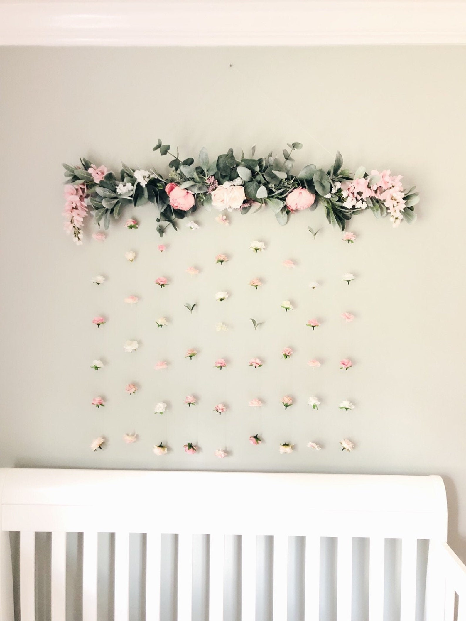 Floral Hanging Wall Flower Wall Art Floral Wall Hanging - Etsy UK