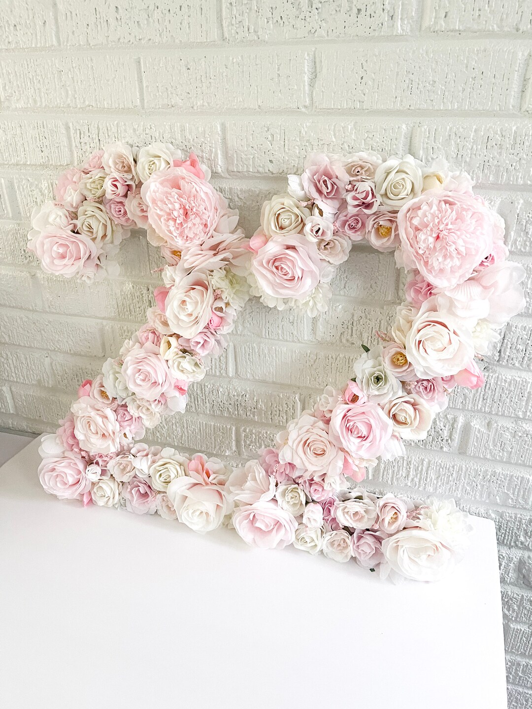 Flower Birthday Number Table Decorations, Floral Number for Girl ...