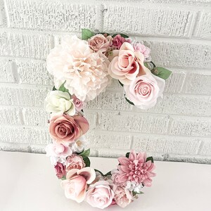 Wedding Flower Letter Couple Initial Sign, Wedding Floral Letter ...