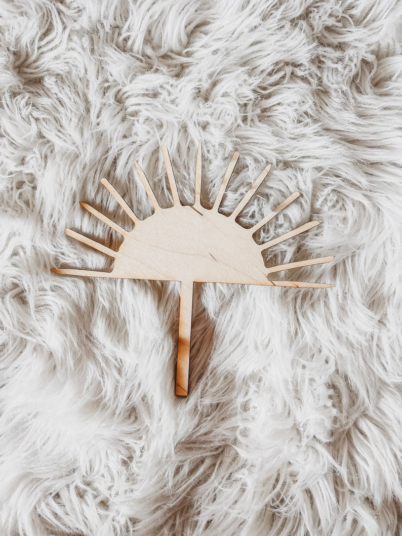 Sun Cake Topper Boho Sun Cake Topper First Trip Around the - Etsy