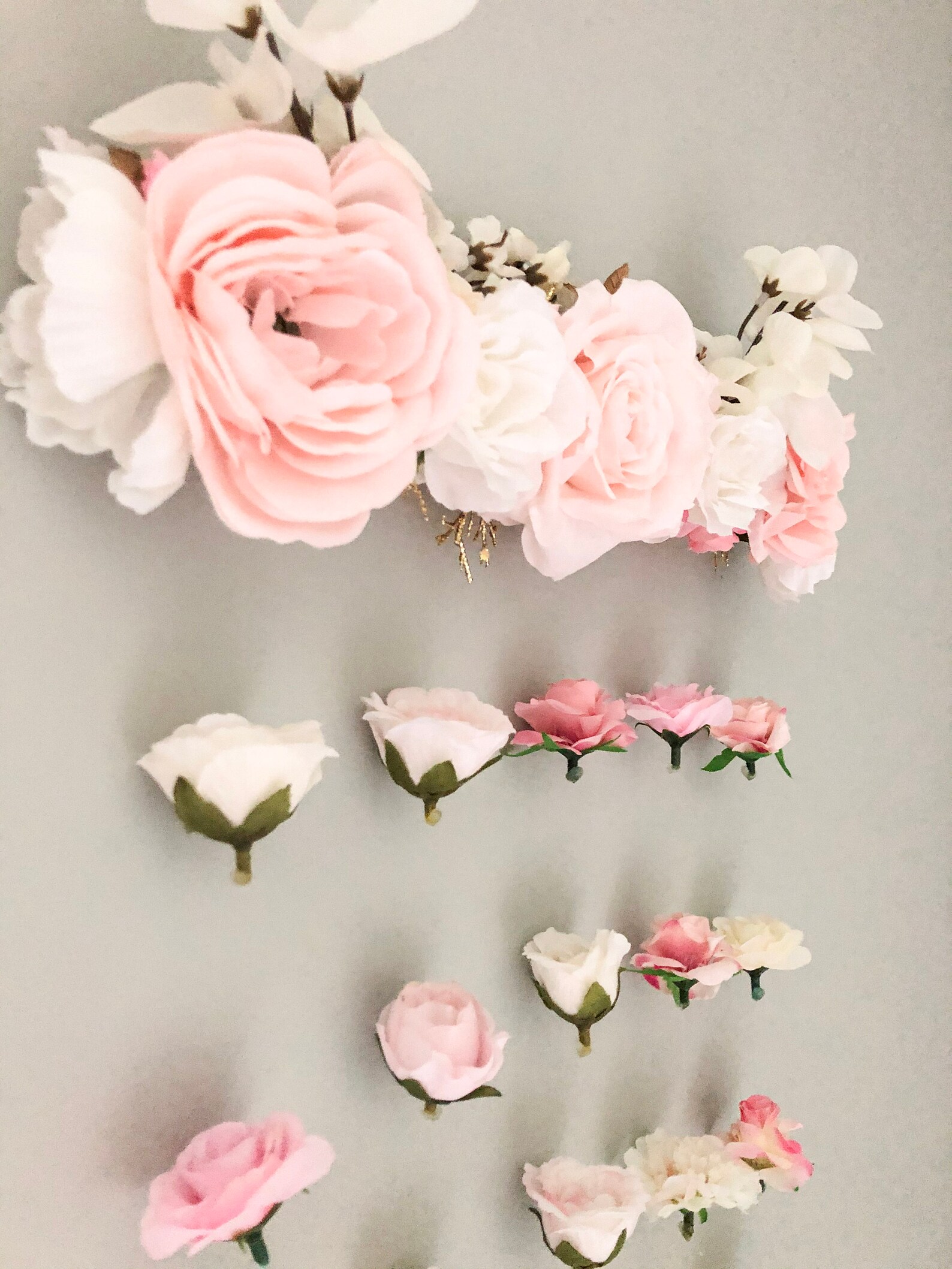 Flower Garland Floral Wall Art Flower Wall Hanging Flower - Etsy