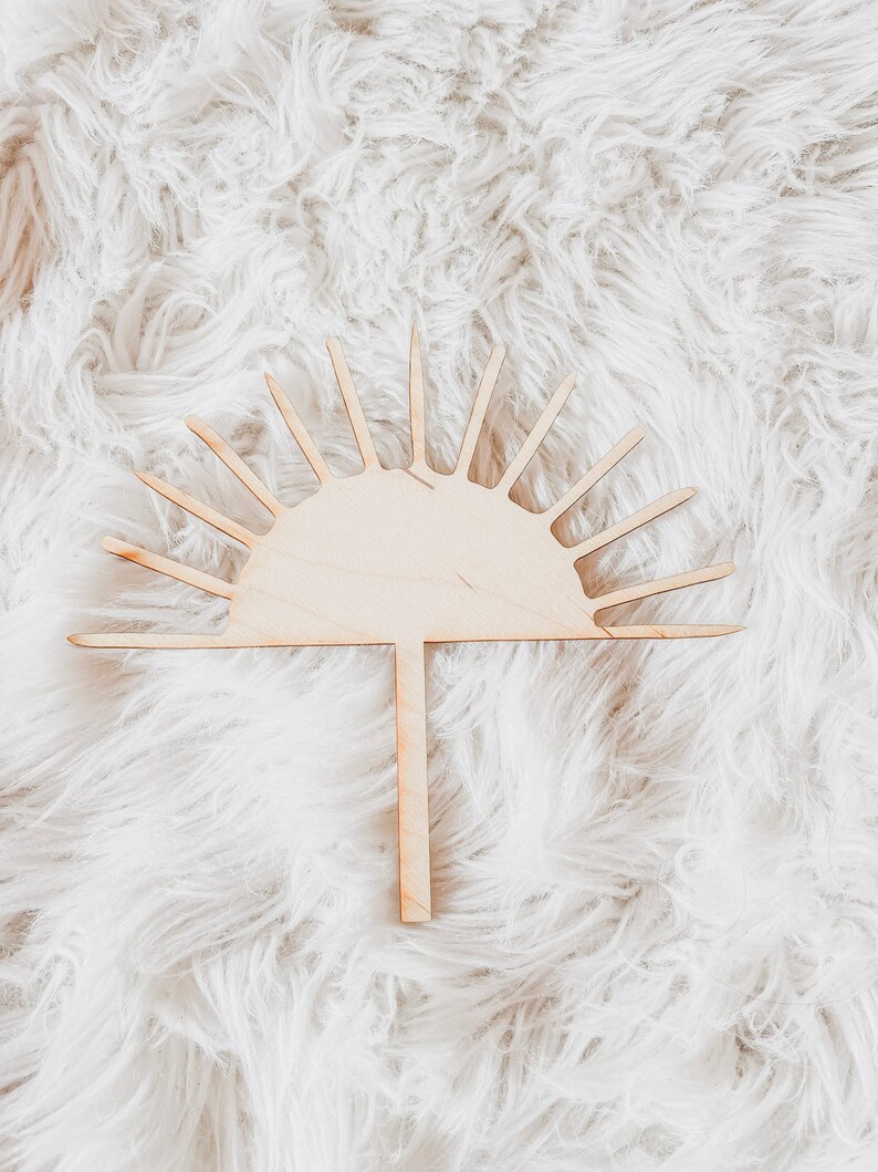 Sun Cake Topper Boho Sun Cake Topper First Trip Around the - Etsy