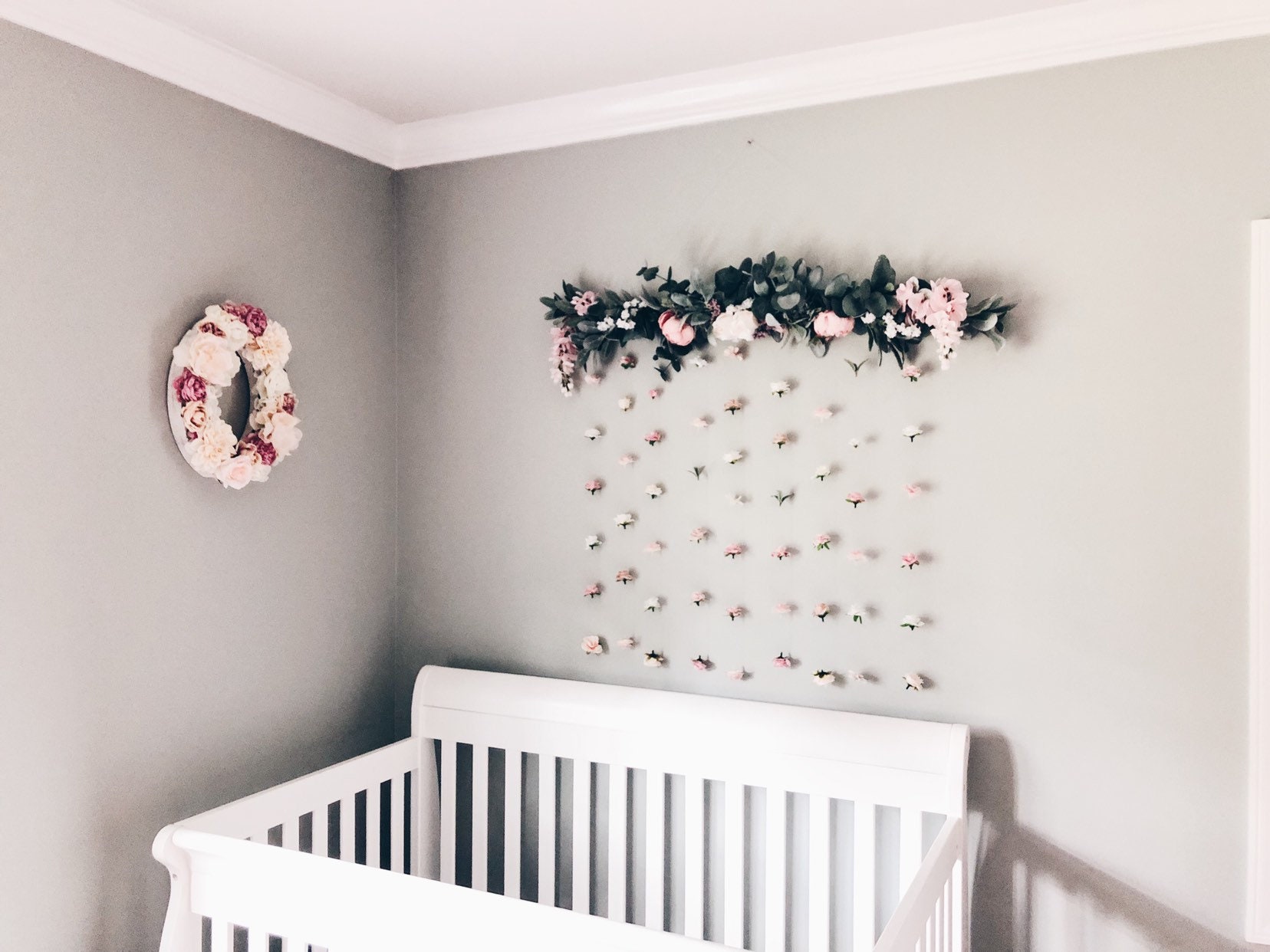 Floral Hanging Wall Flower Wall Art Floral Wall Hanging | Etsy