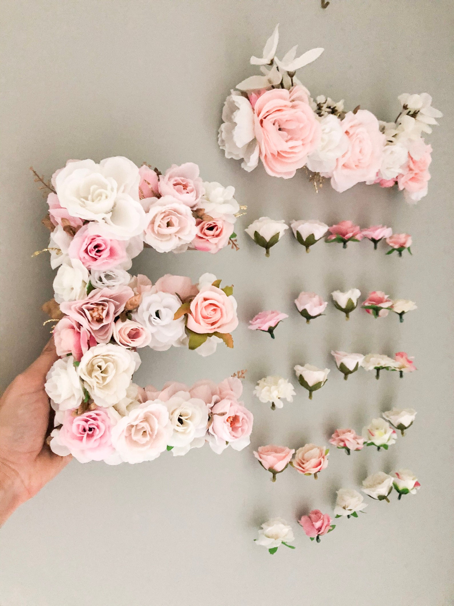 Flower Garland Floral Wall Art Flower Wall Hanging Flower - Etsy