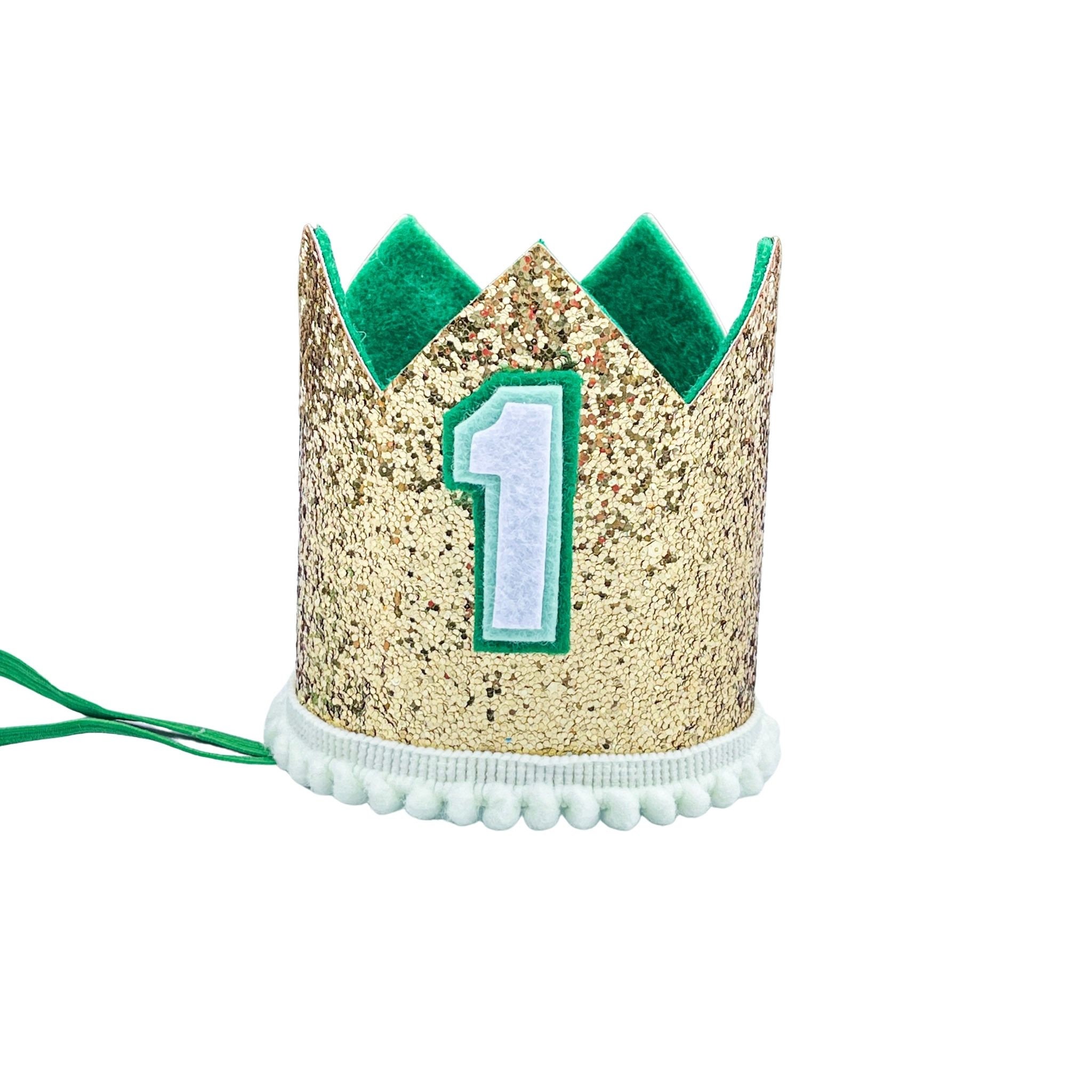 Dog Crown Dog Party Hat Dog Birthday Crown Glitter Gold and | Etsy