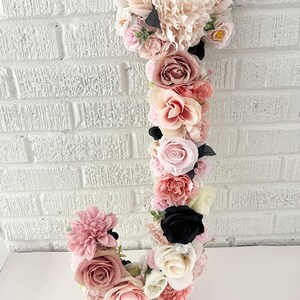 Wedding Flower Letter Couple Initial Sign, Wedding Floral Letter ...