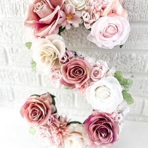 Floral Letter 16" 20" 24", Large Flower Letter, Nursery Wall Art ...