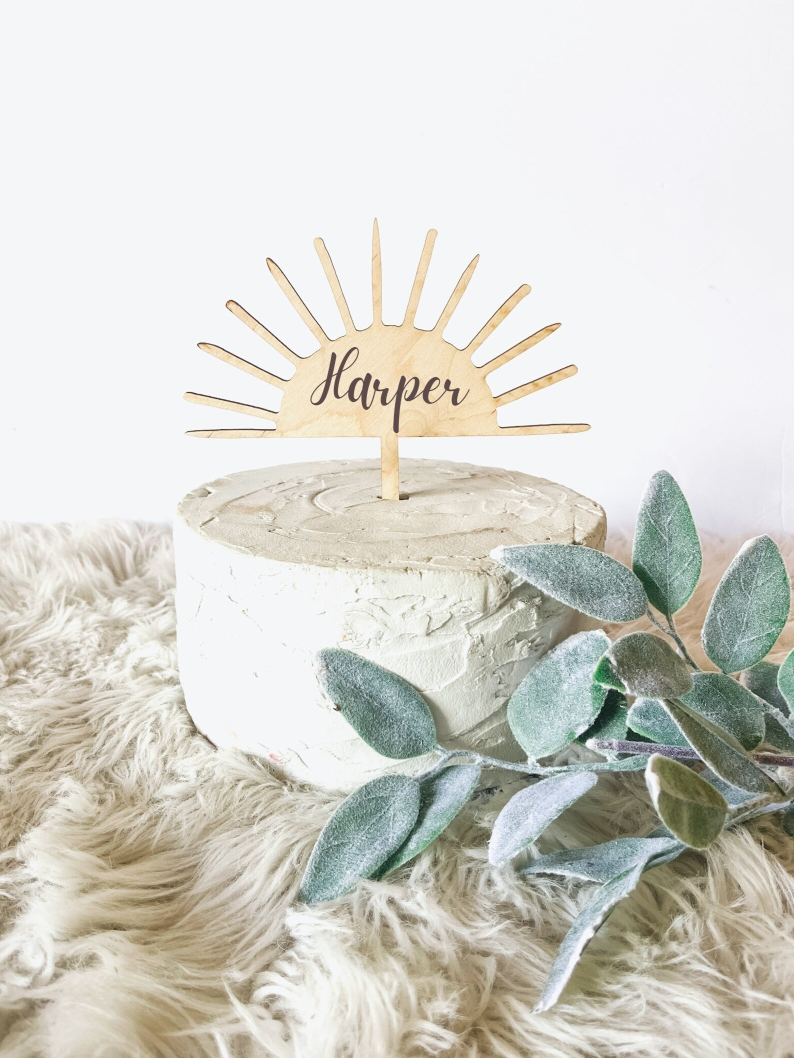 Sun Cake Topper Boho Sun Cake Topper First Trip Around the - Etsy