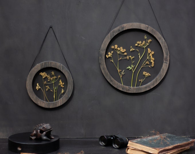 Wall Decor Set Botanical Wall Art Framed Pressed Flower | Etsy