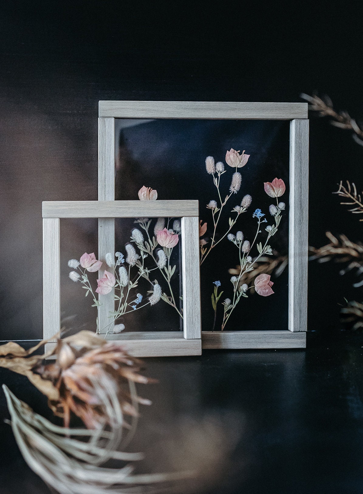 Large Pressed Flower Frame 10.5x12.5" - Framed Botanicals - Real ...