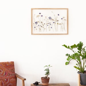 Extra Large Pressed Flower Frame - Wall Decor 20x28" - Herbarium - Real ...